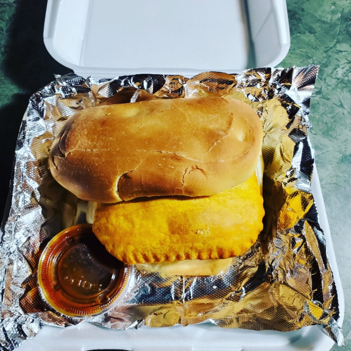 Jamaican Patty And Coco Bread